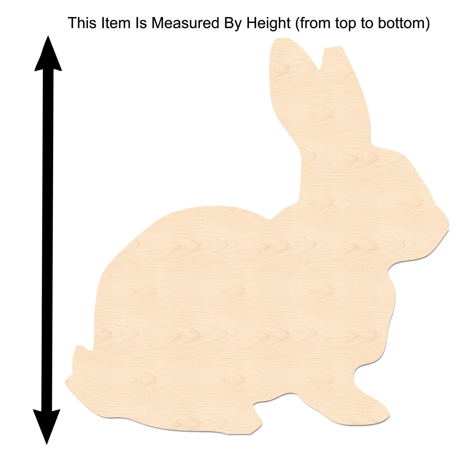 Bunny Shape-wood Bunny Cutout-laser Cut Bunny Blank - Etsy