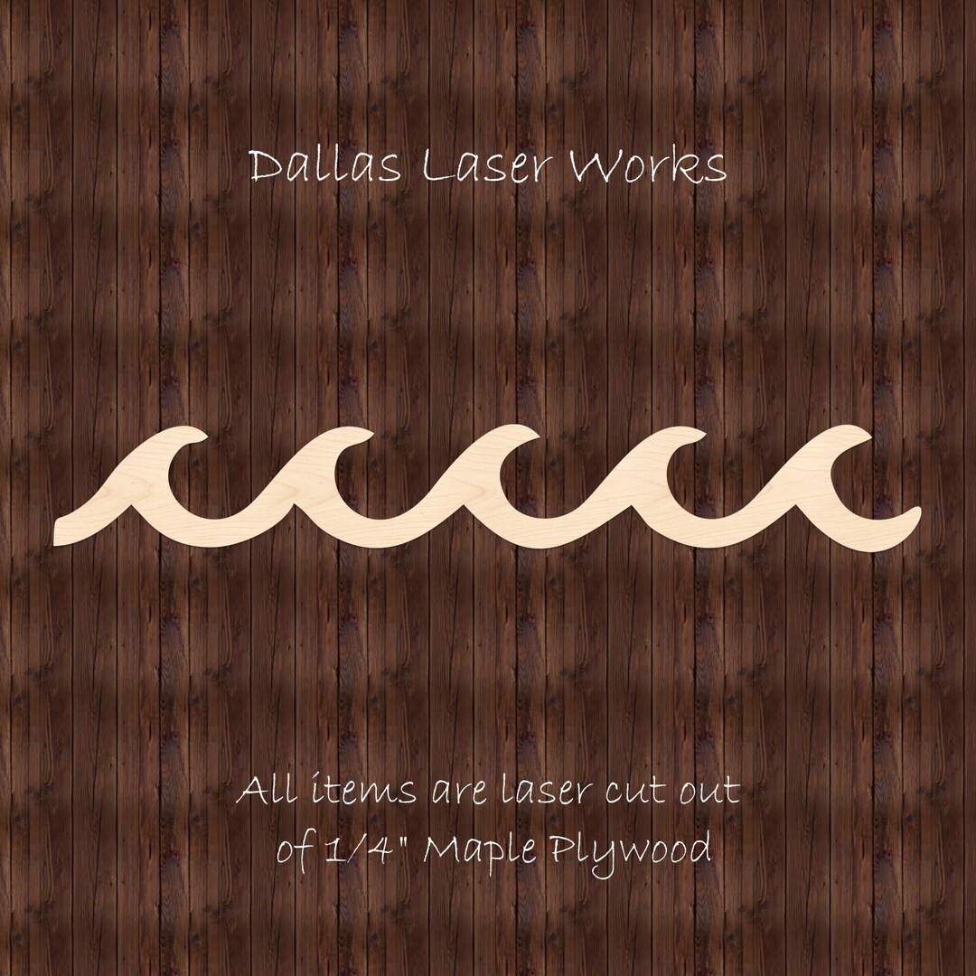 Waves-wooden Waves-laser Cut Waves - Etsy