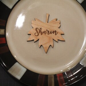 Thanksgiving Place Cards-maple Leaf Place Holders - Etsy