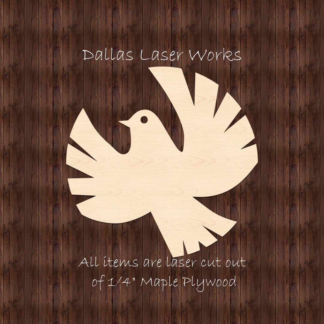 Dove Cutout-laser Cut Dove Shape - Etsy
