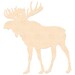 Wooden Moose Shape - Unfinished Moose Shape - Laser Cut Moose - Etsy