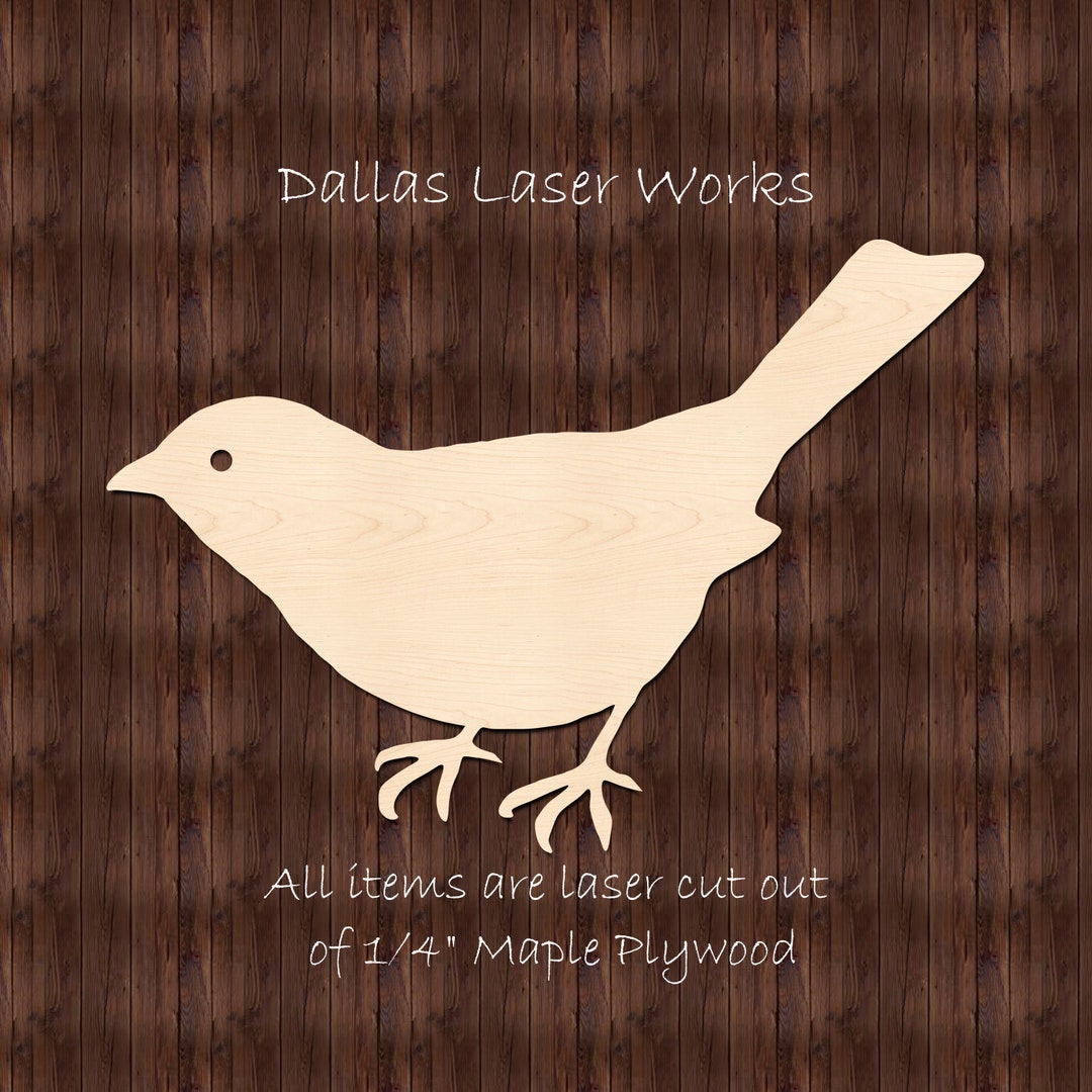 Wooden Sparrow Shape-unfinished Sparrow Cutout - Etsy