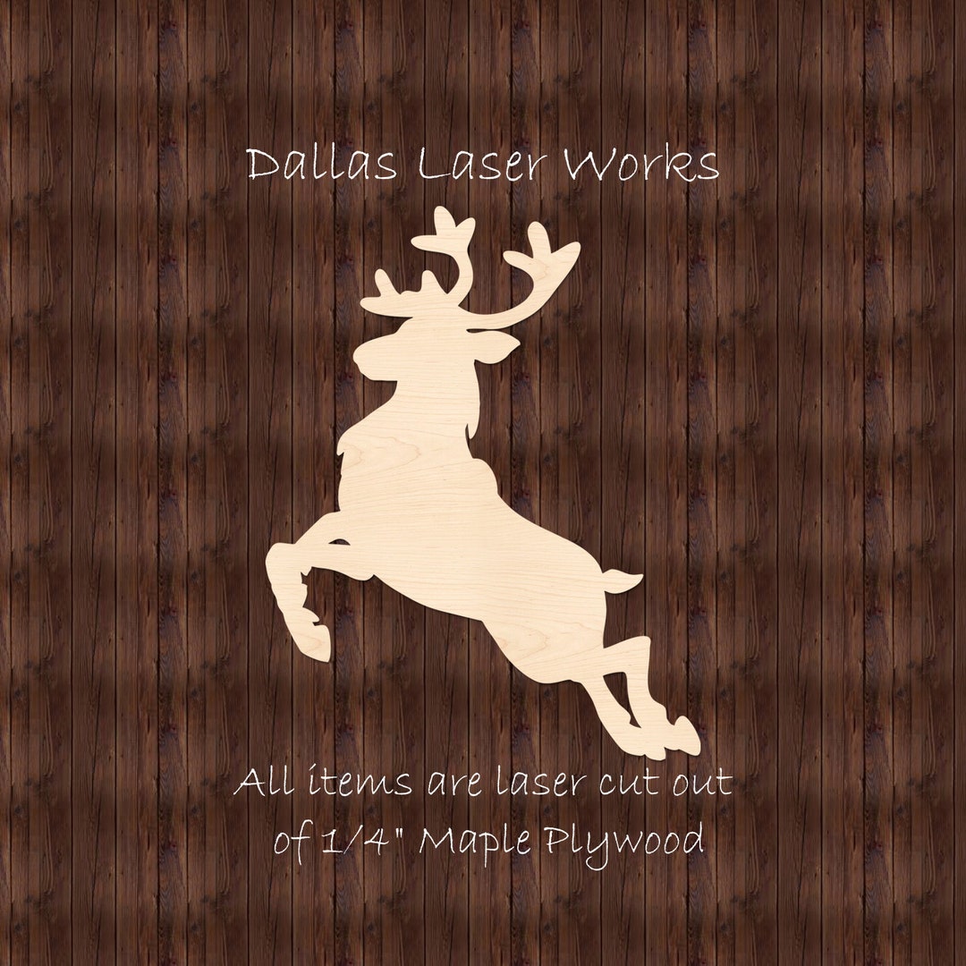 Reindeer Blank-unfinished Reindeer Shape-wooden Reindeer - Etsy