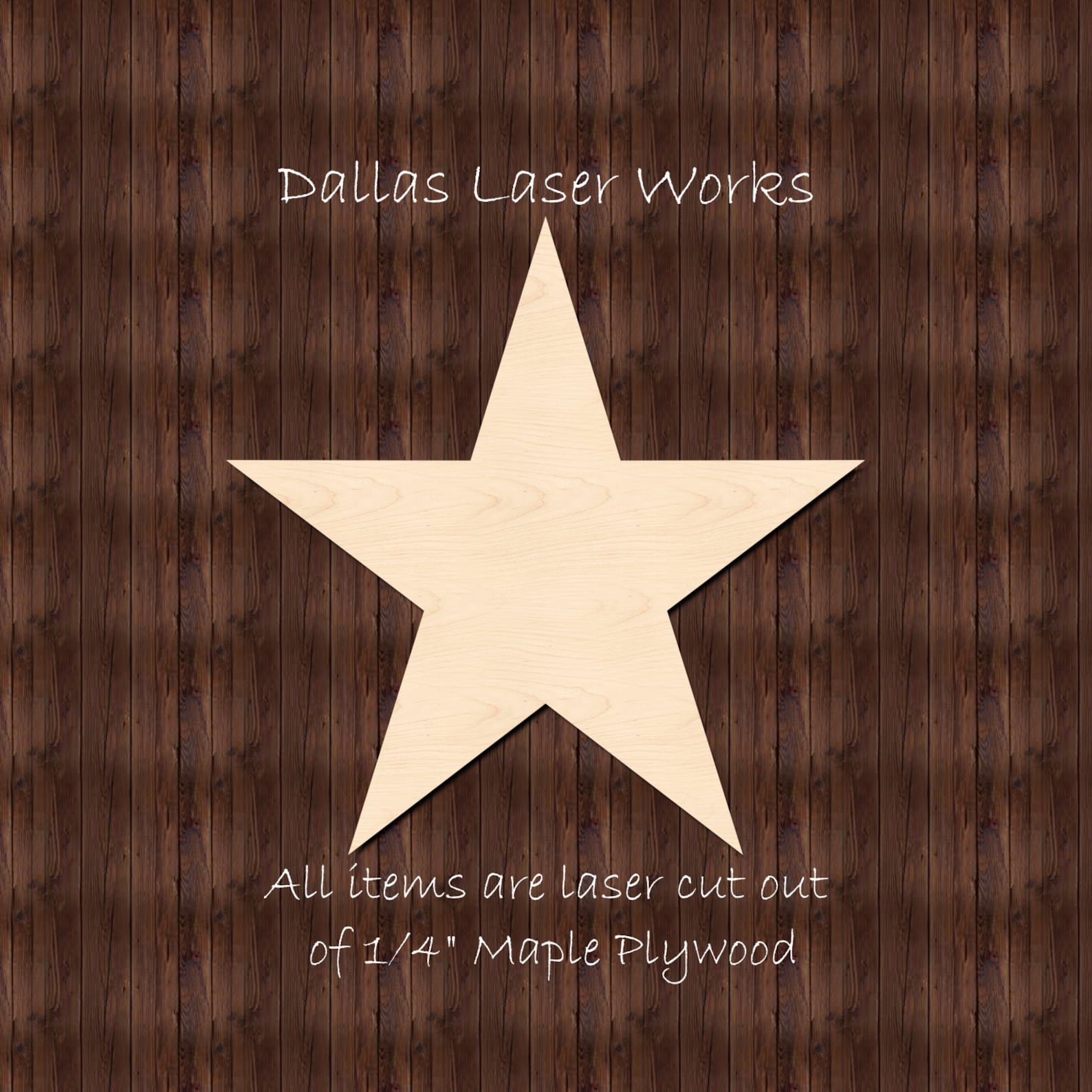 Star Shape Unfinished Star Cutout Star Blank | Etsy