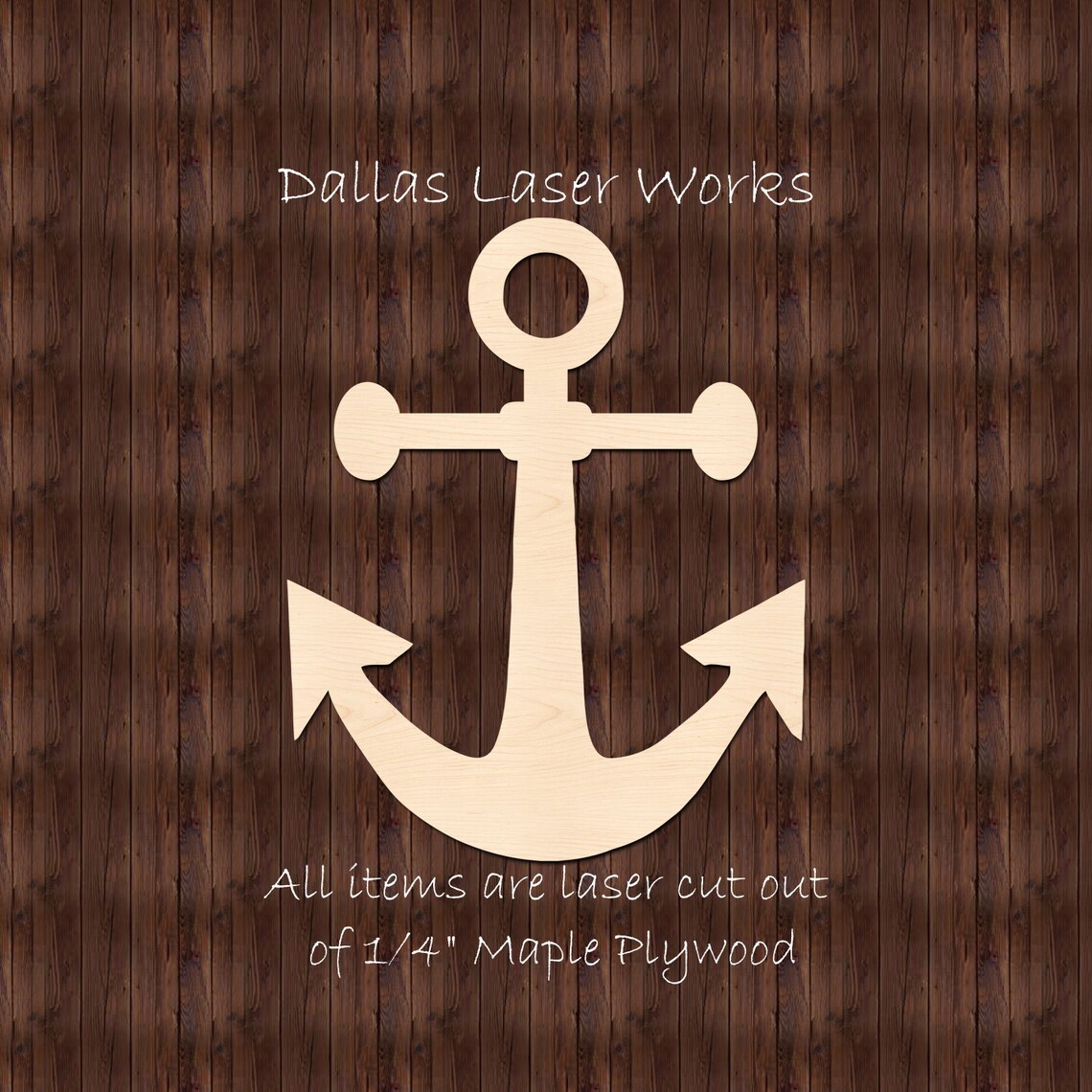 Anchor Cutout-Wood Anchor-Laser Cut Anchor Shape | Etsy