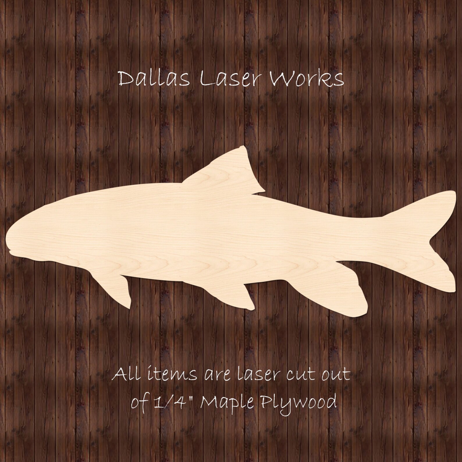 Sucker Fish Shape-wooden Sucker Cutout - Etsy