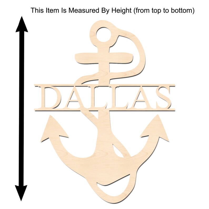 Anchor Monogram-wooden Name Anchor-nautical Anchor Sign - Etsy