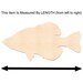 Crappie Shape-wooden Crappie Cutout-laser Cut Fish Shape - Etsy