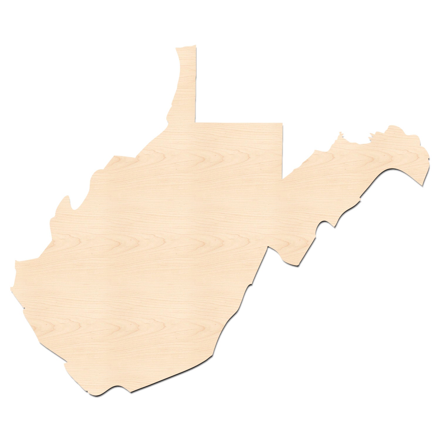 West Virginia-state Shapes-wooden West Virginia Cutout - Etsy UK