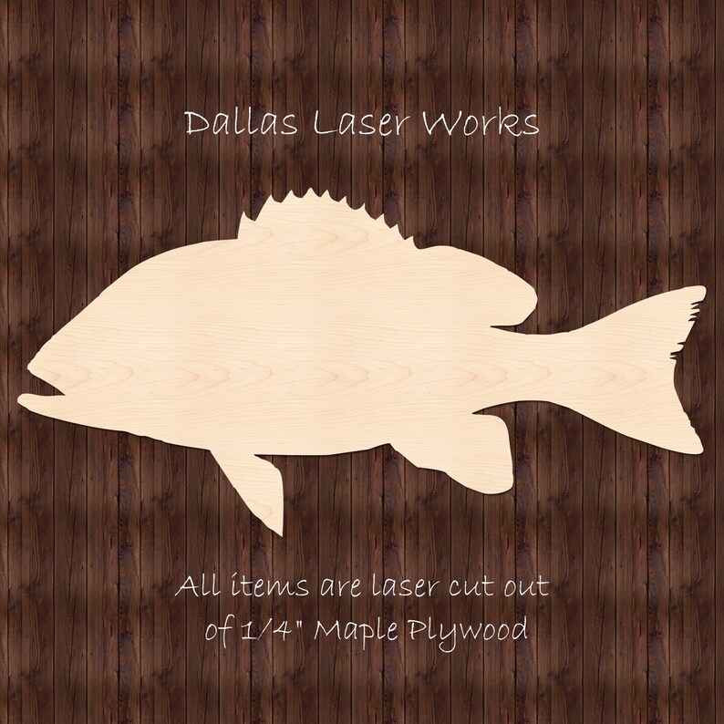 Red Snapper Cutout-laser Cut Fish Shape - Etsy