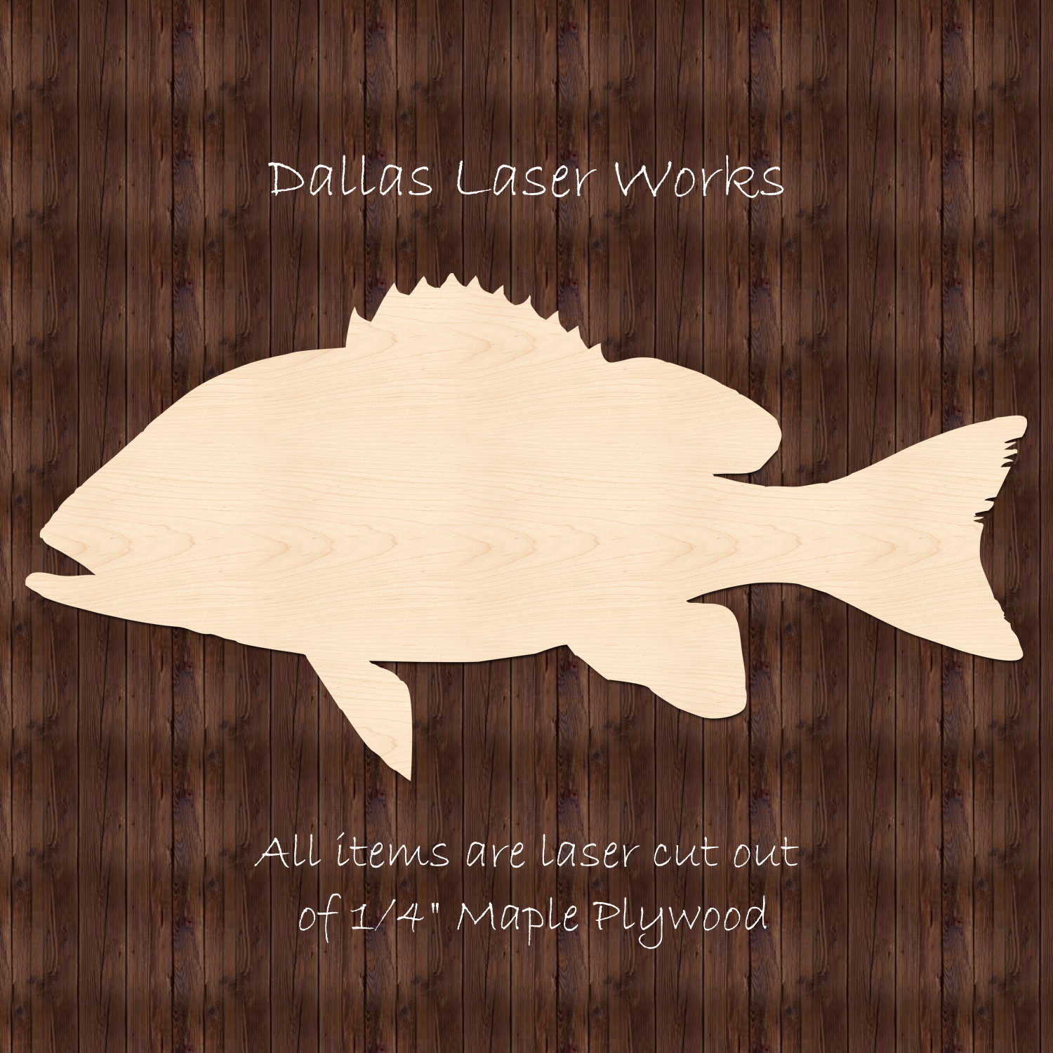 Red Snapper Cutout-laser Cut Fish Shape - Etsy