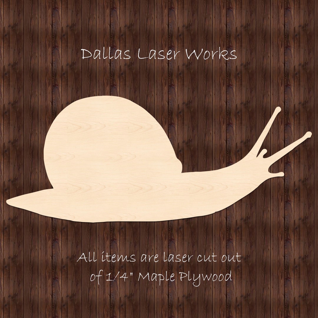 Unfinished Snail Cutout-laser Cut Snail - Etsy