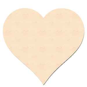 Heart Cutout-unfinished Heart-laser Cut Heart Shape - Etsy