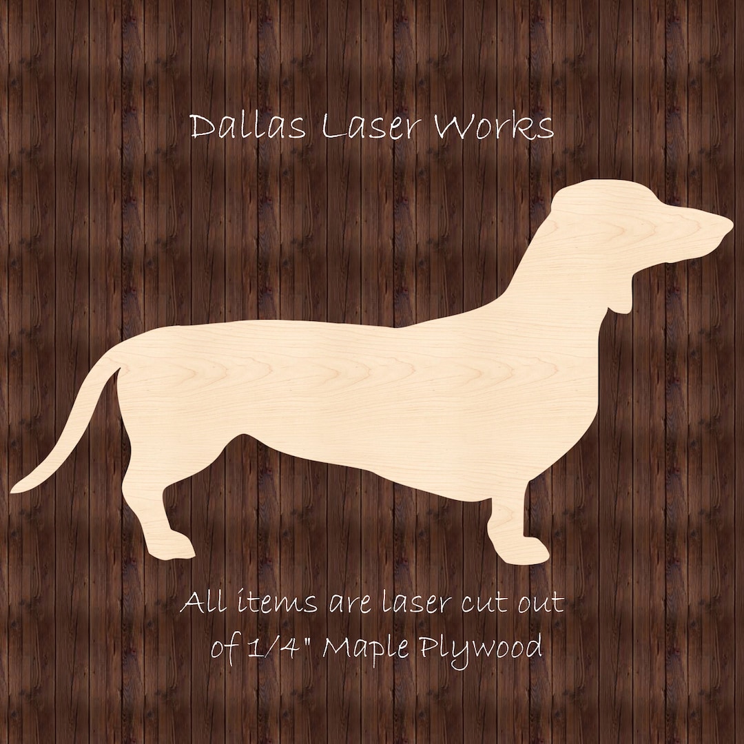 Laser Cut Wiener Dog - Unfinished Wiener Dog Shape- Wood Dog - Etsy