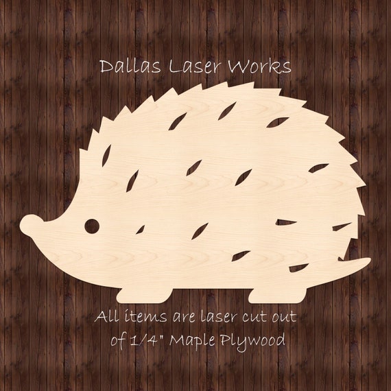 Hedgehog Shape-wooden Hedgehog Cutout | Etsy