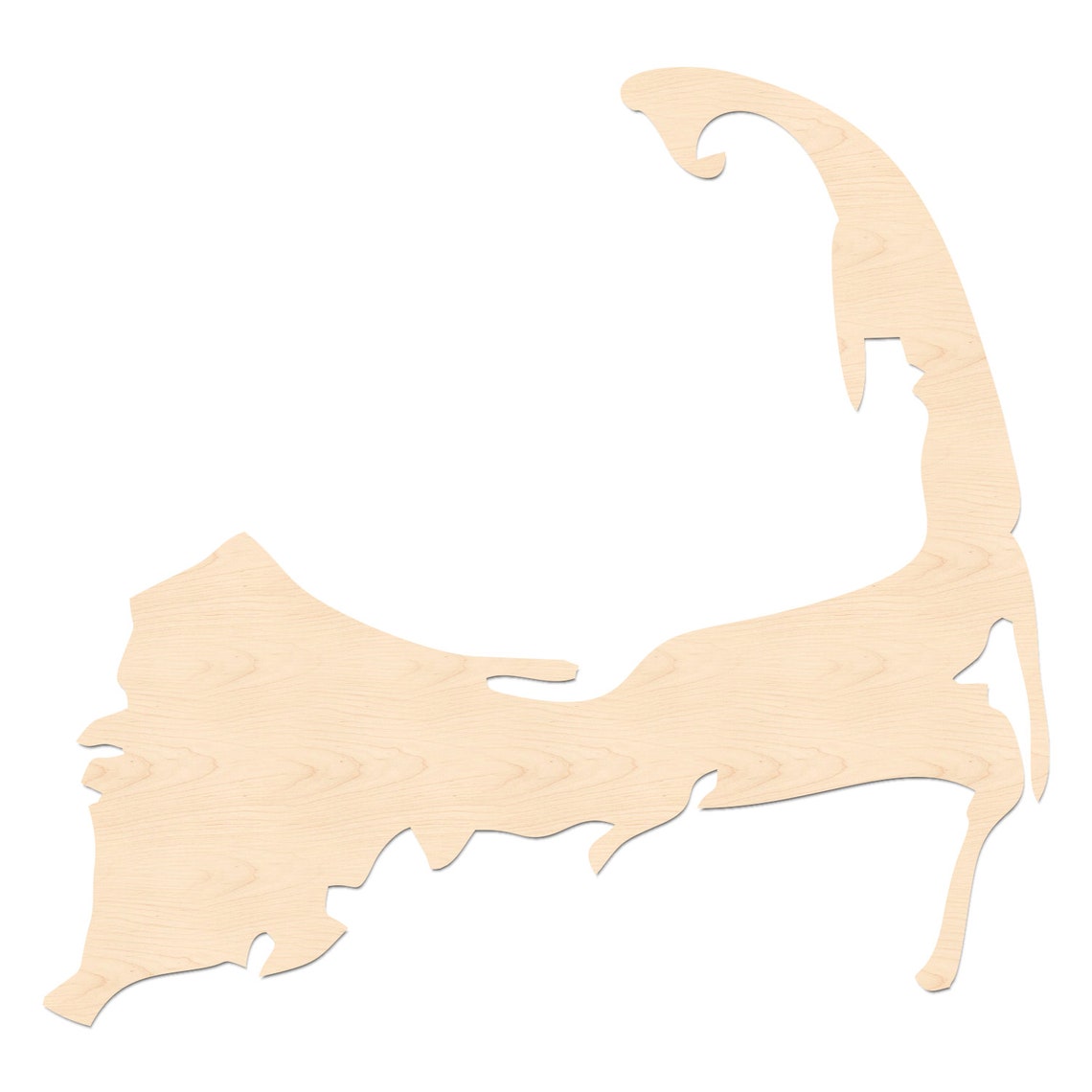 Cape Cod Shape-wooden Cape Cod Blank-laser Cut Cape Cod - Etsy