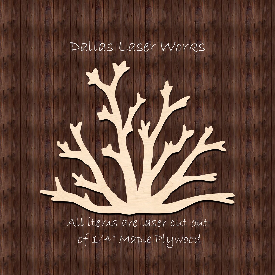 Coral Shape-wooden Coral Cutout | Etsy