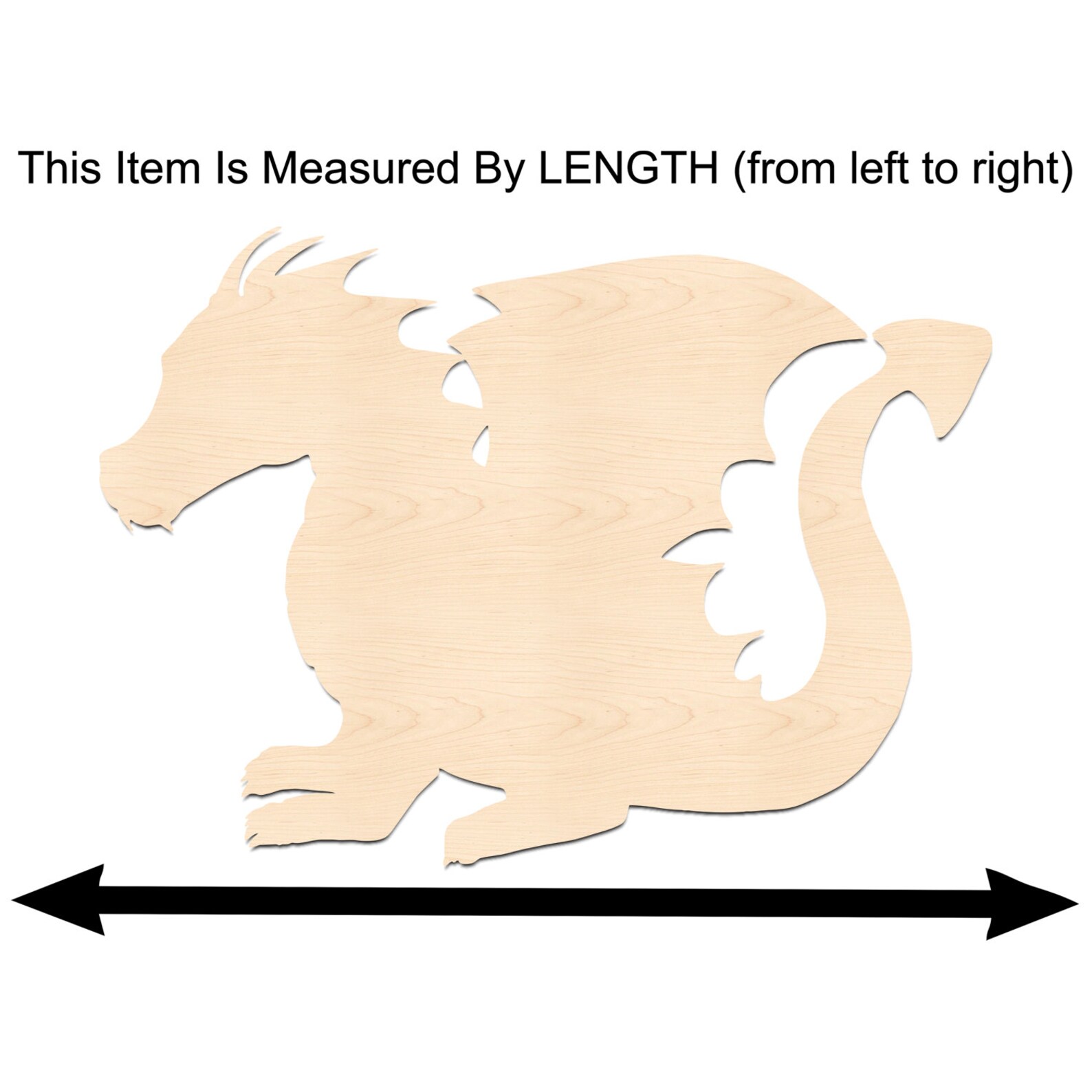 Wood Dragon Cutout-unfinished Dragon Shape - Etsy