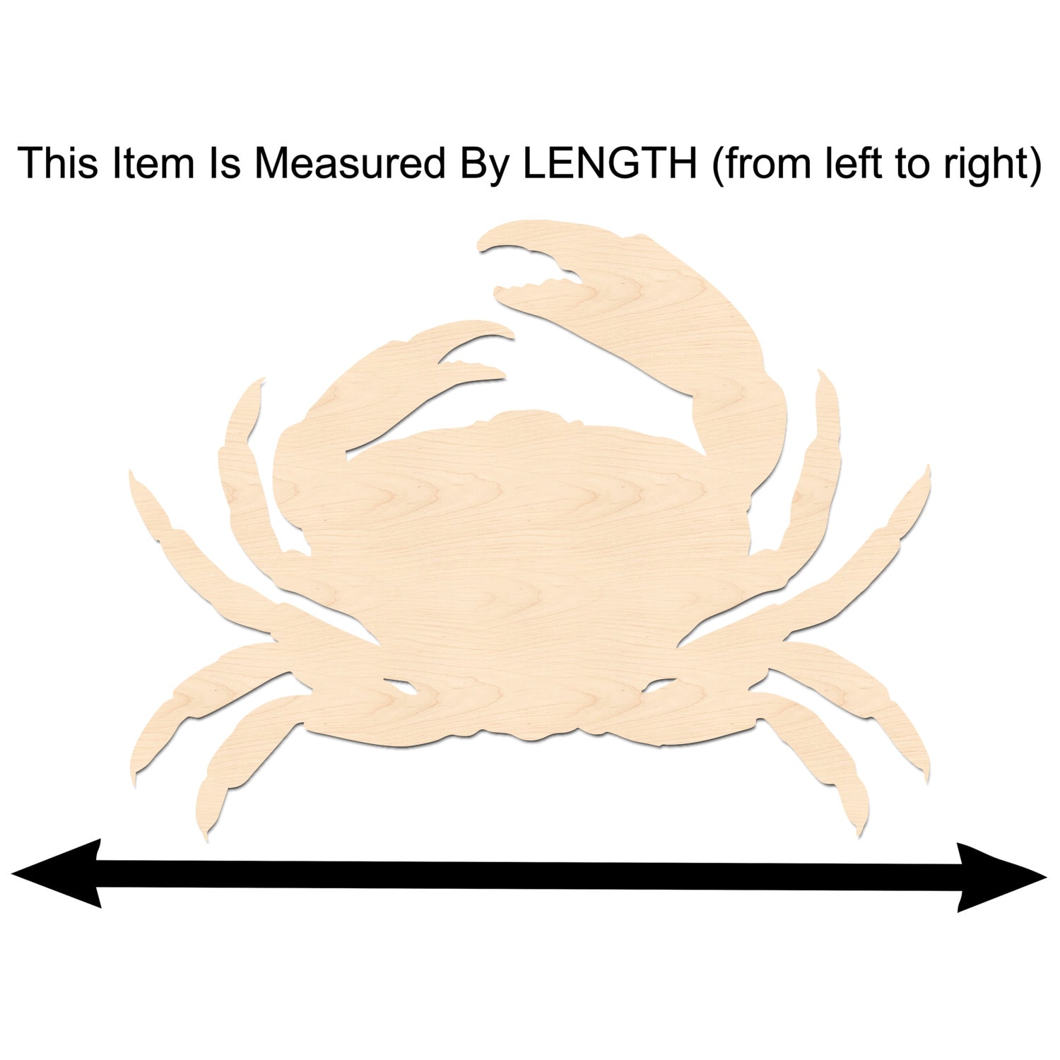 Laser Cut Crab-wooden Crab-unfinished Crab Shape - Etsy