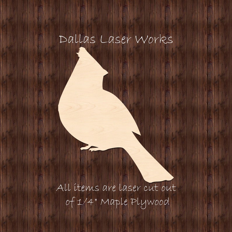 Cardinal Bird Craft Shape-unfinished Bird Cutout-cardinal | Etsy