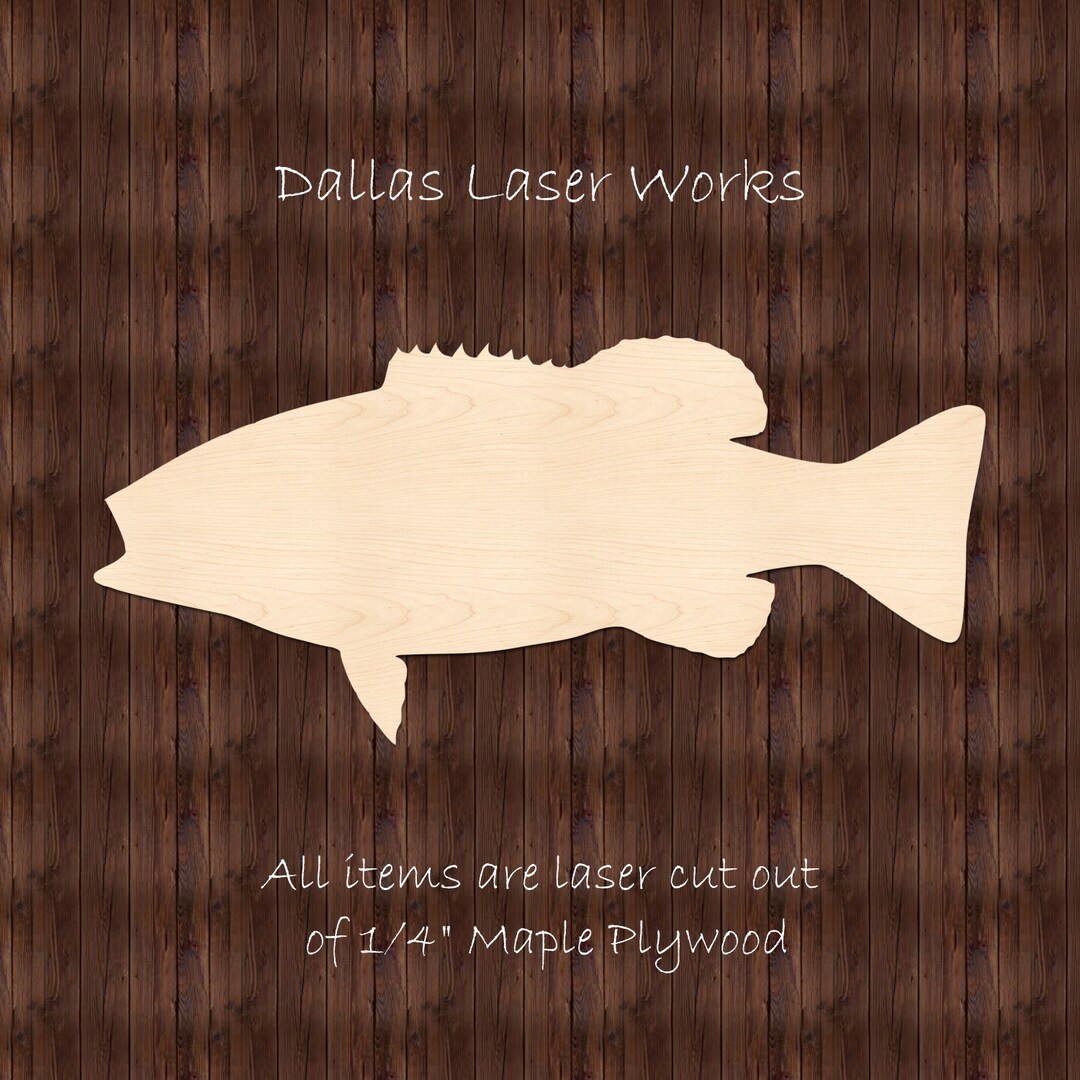 Smallmouth Bass Cutout-wooden Bass Shape-fish Cutouts - Etsy