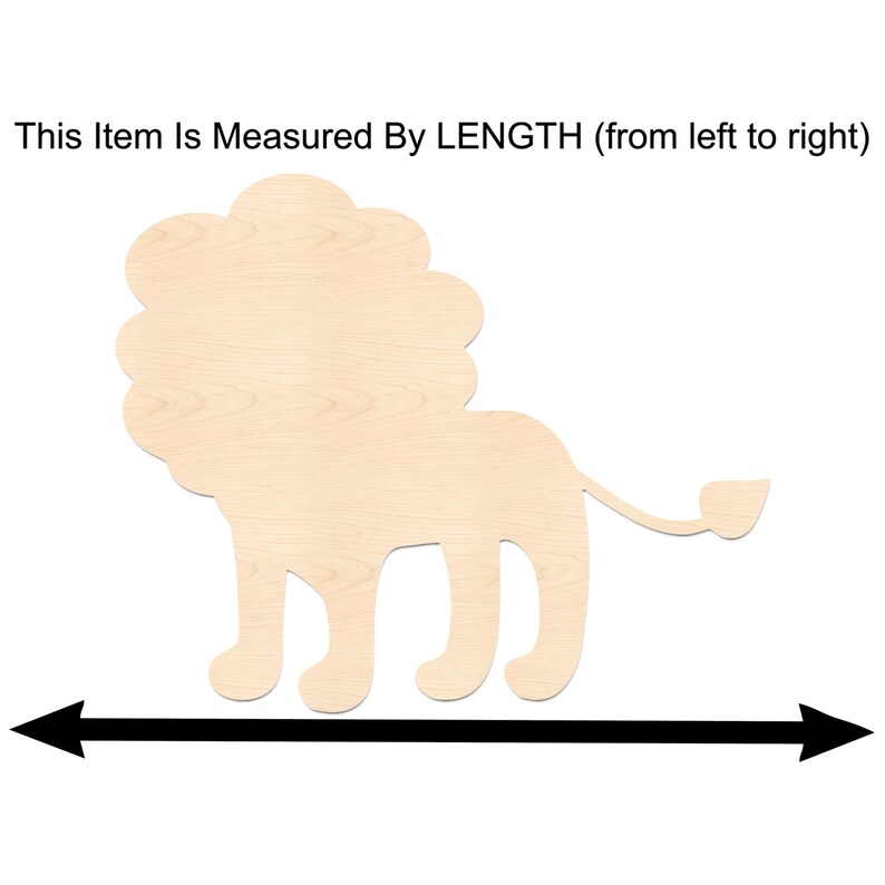 Unfinished Lion Shape-wooden Lion Blank - Etsy