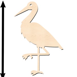 Crane Cutout-unfinished Crane Shape - Etsy
