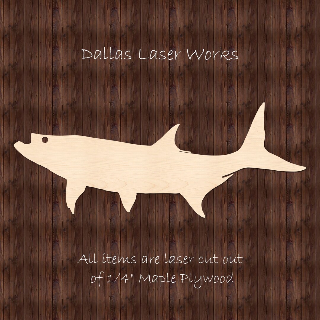 Tarpon Cutout-laser Cut Tarpon Fish-wooden Tarpon - Etsy