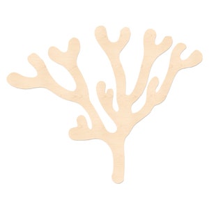 Laser Cut Coral Shape-ocean Coral Cutout-wooden Coral - Etsy