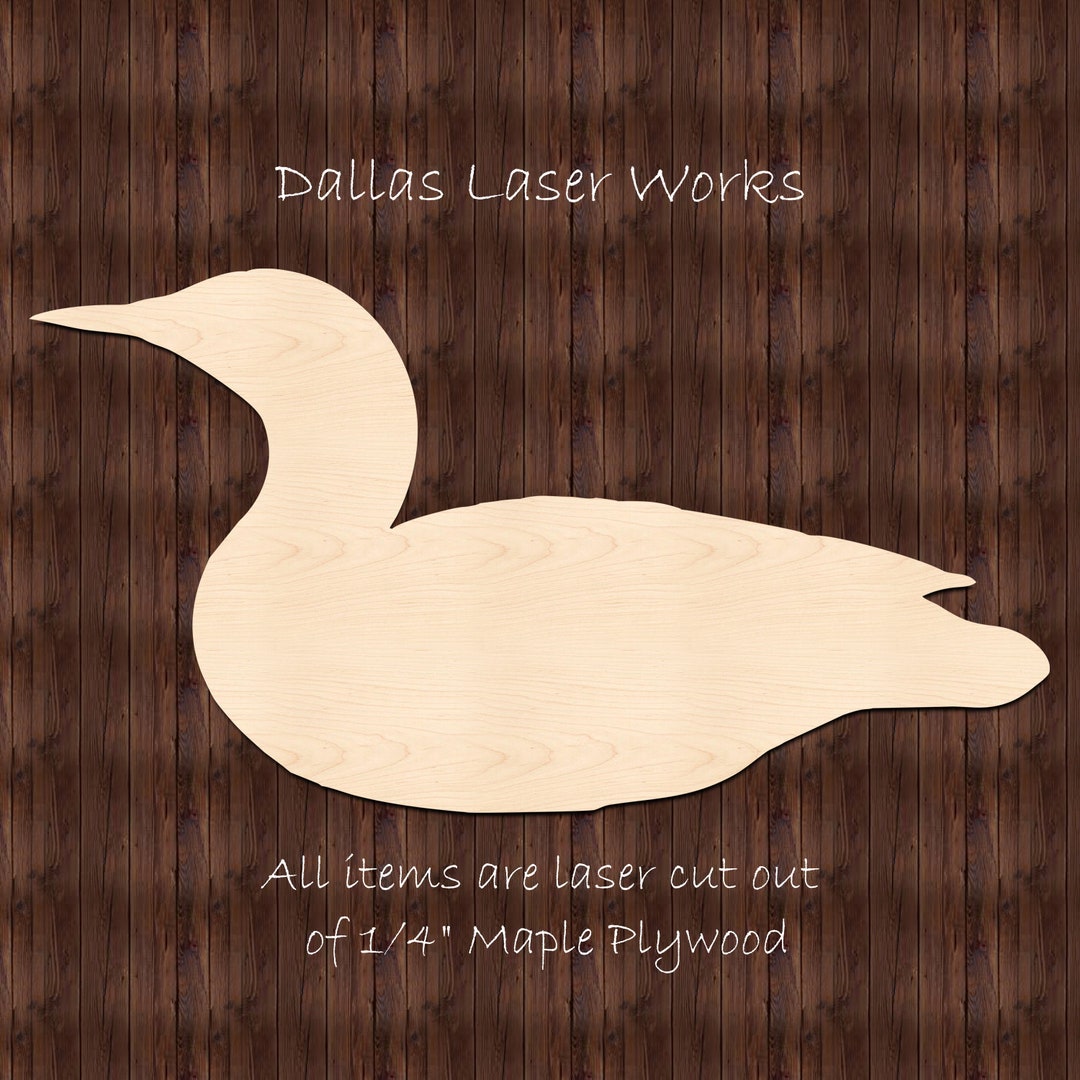 Loon Shape-unfinished Wooden Loon Blank - Etsy