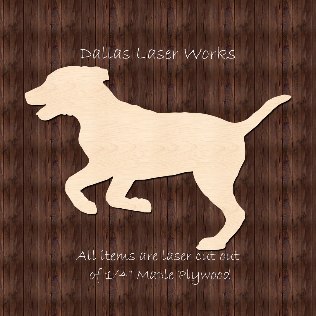 Playing Dog Shape - Unfinished Playing Dog Shape - Laser Cutout - Etsy