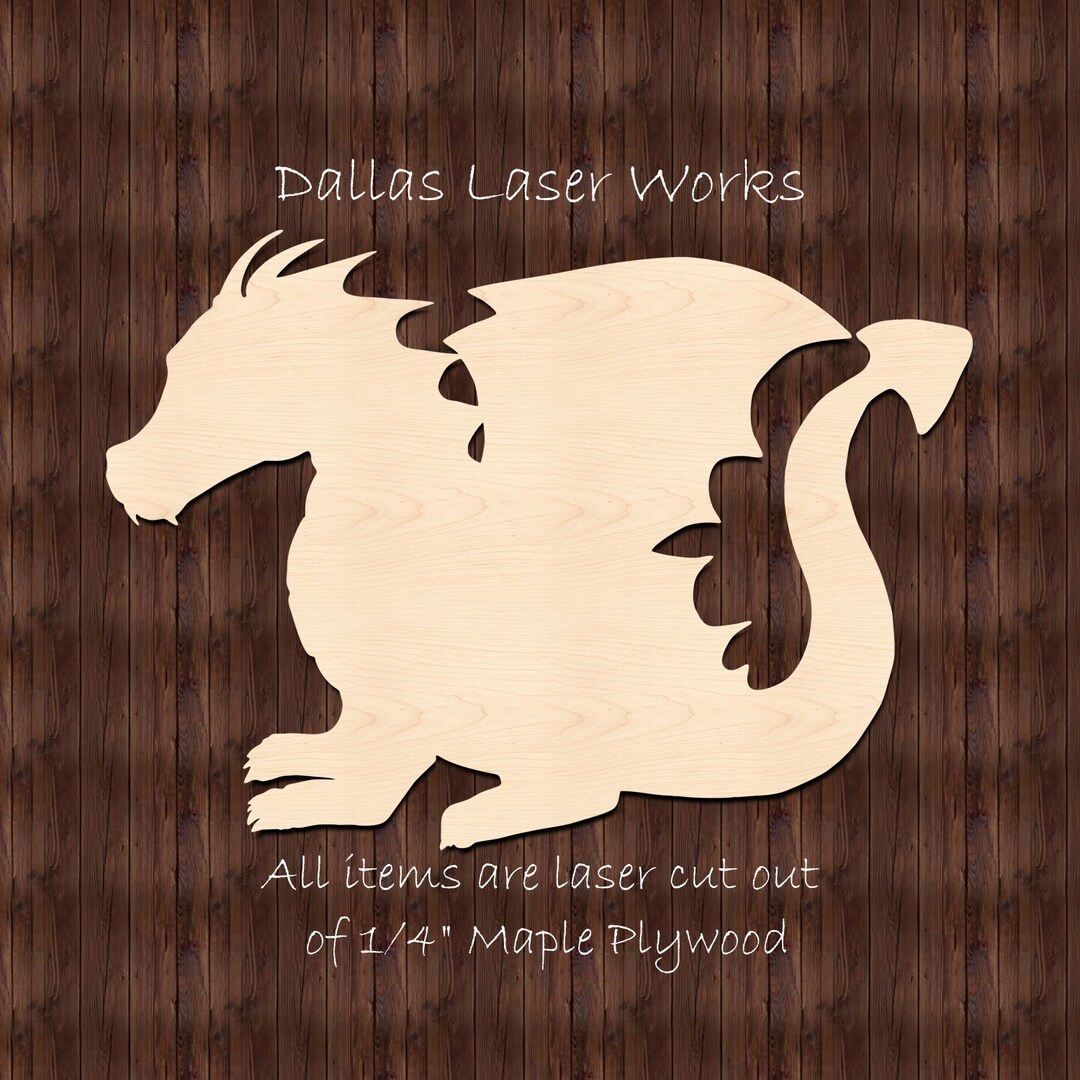 Wood Dragon Cutout-unfinished Dragon Shape - Etsy