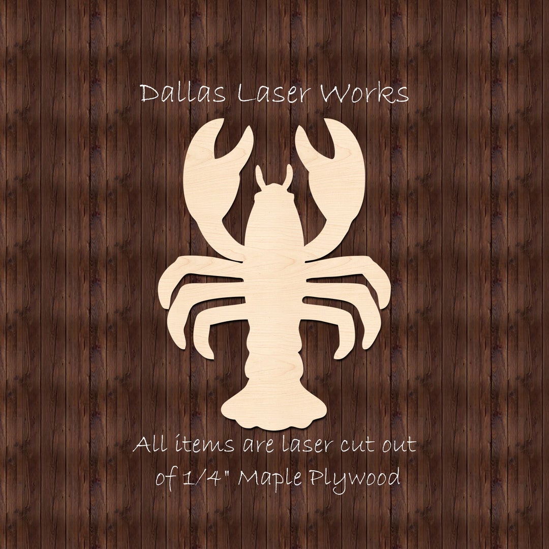 Lobster Cutout-unfinished Wooden Lobster Shape - Etsy