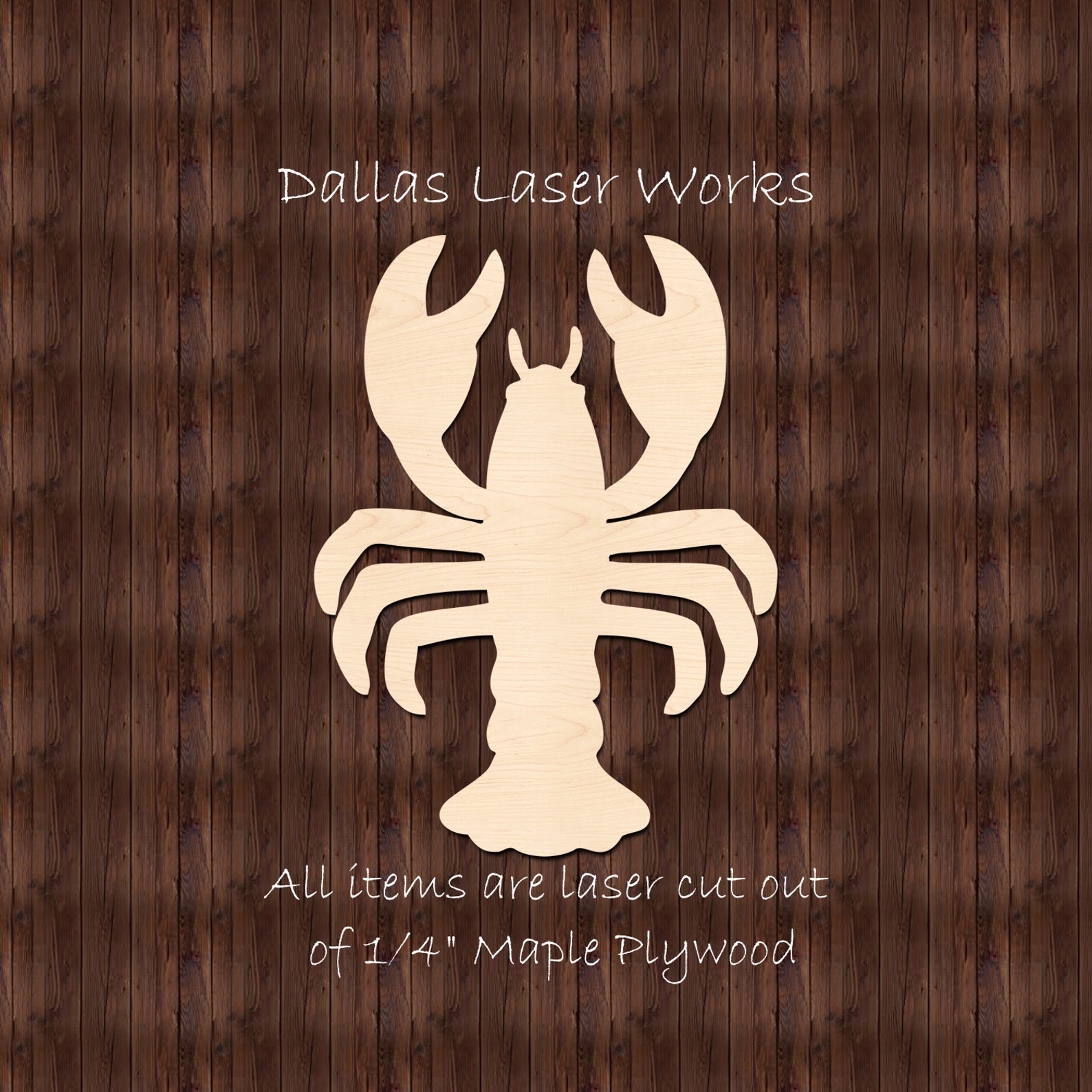 Lobster Cutout-Unfinished Wooden Lobster Shape | Etsy
