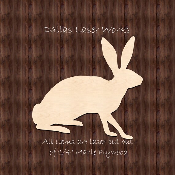 Jack Rabbit Shape-wooden Jack Rabbit Cutout | Etsy