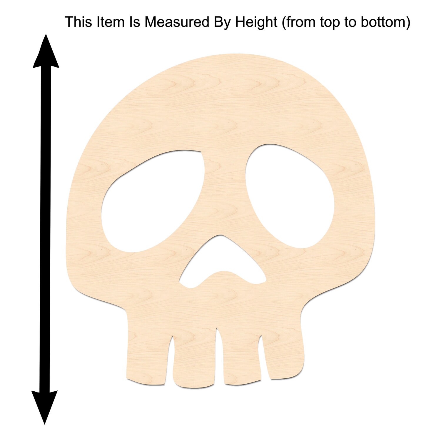 Skull-halloween Skull-laser Cut Unfinished Wood Shapes-skull | Etsy