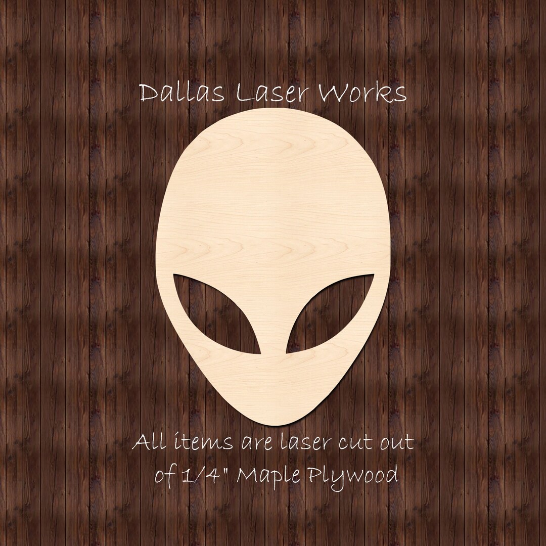 Alien-laser Cut Alien-alien Shape Unfinished - Etsy