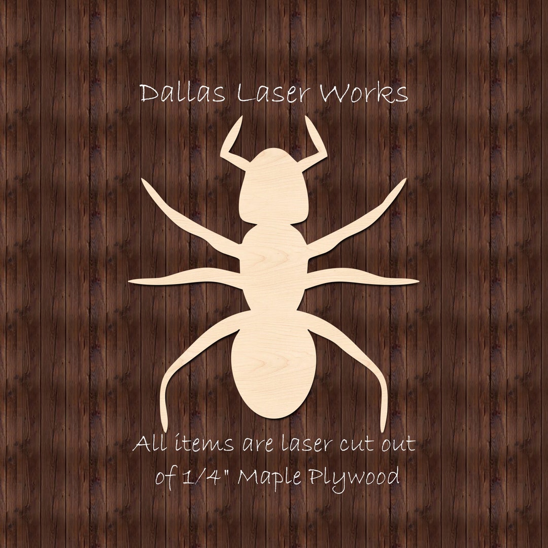 Ant Shape-laser Cut Ant-wood Ant - Etsy