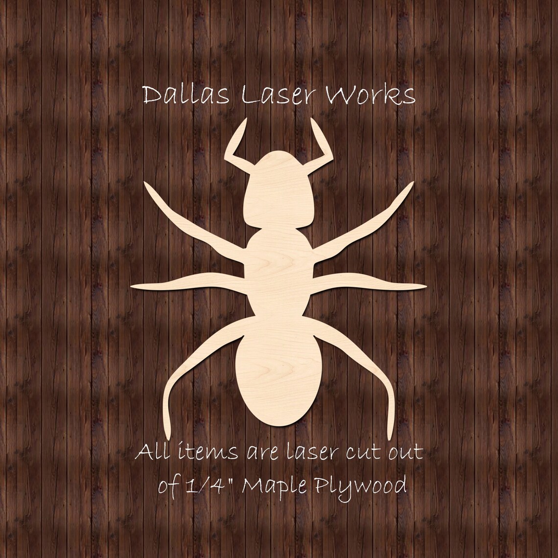 Ant Shape-Laser Cut Ant-Wood Ant | Etsy