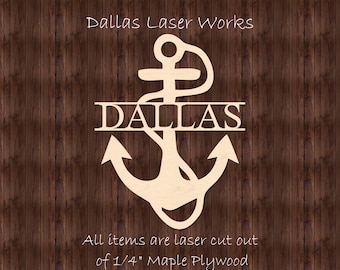 Wooden Anchor Sign | Etsy