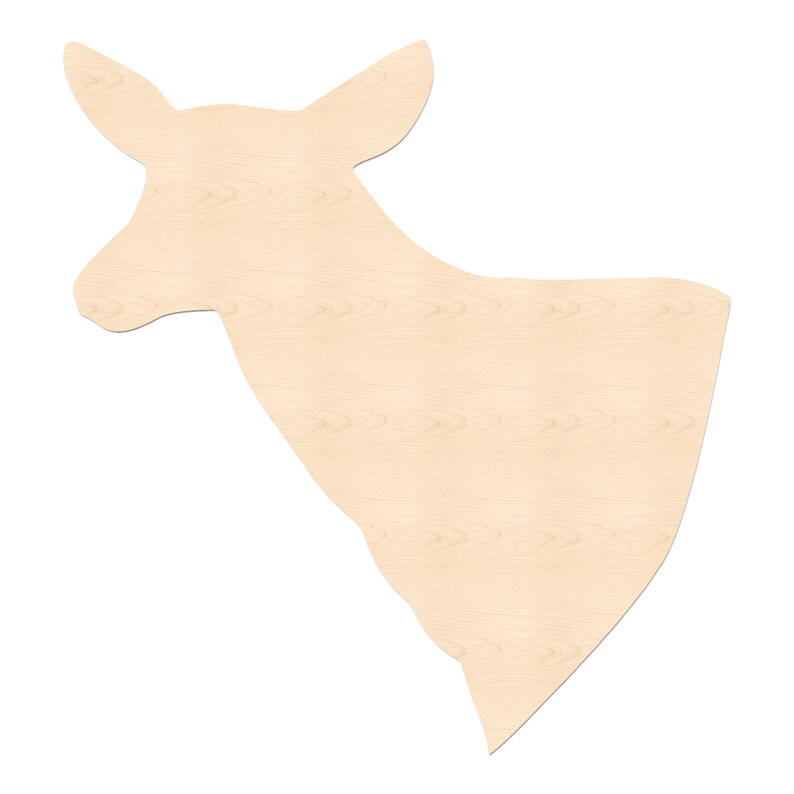Doe Head Cutout-wooden Doe Head Shape-laser Cut Deer - Etsy