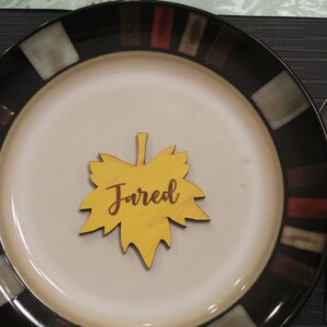 Thanksgiving Place Cards-maple Leaf Place Holders - Etsy