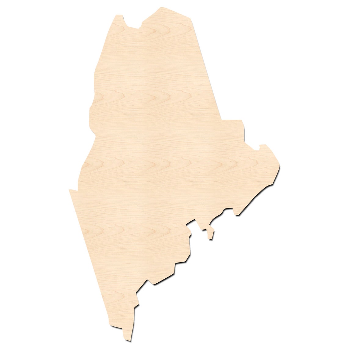 Maine-wooden Maine State Shape-laser Cutout Maine Shape - Etsy