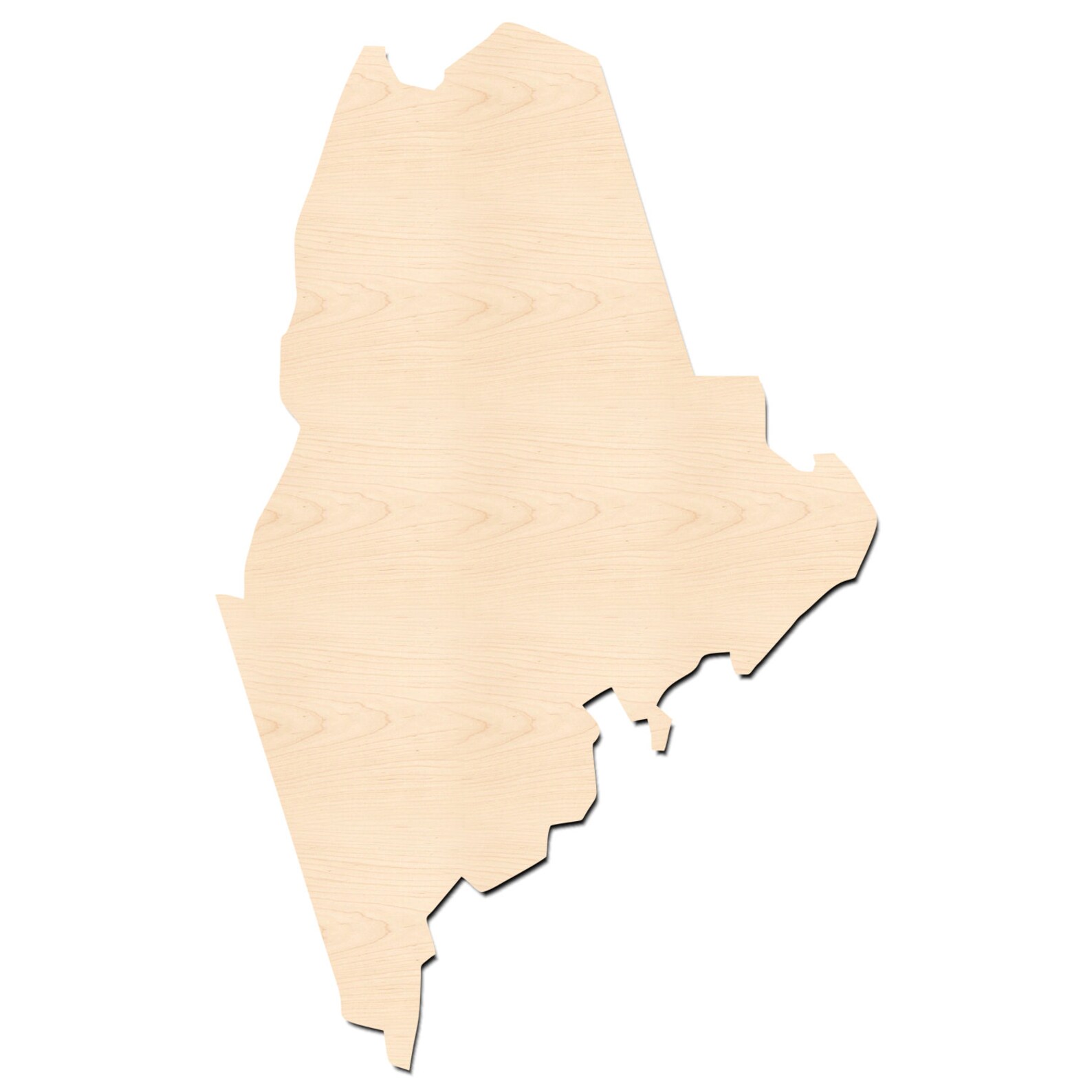 Maine-wooden Maine State Shape-laser Cutout Maine Shape | Etsy