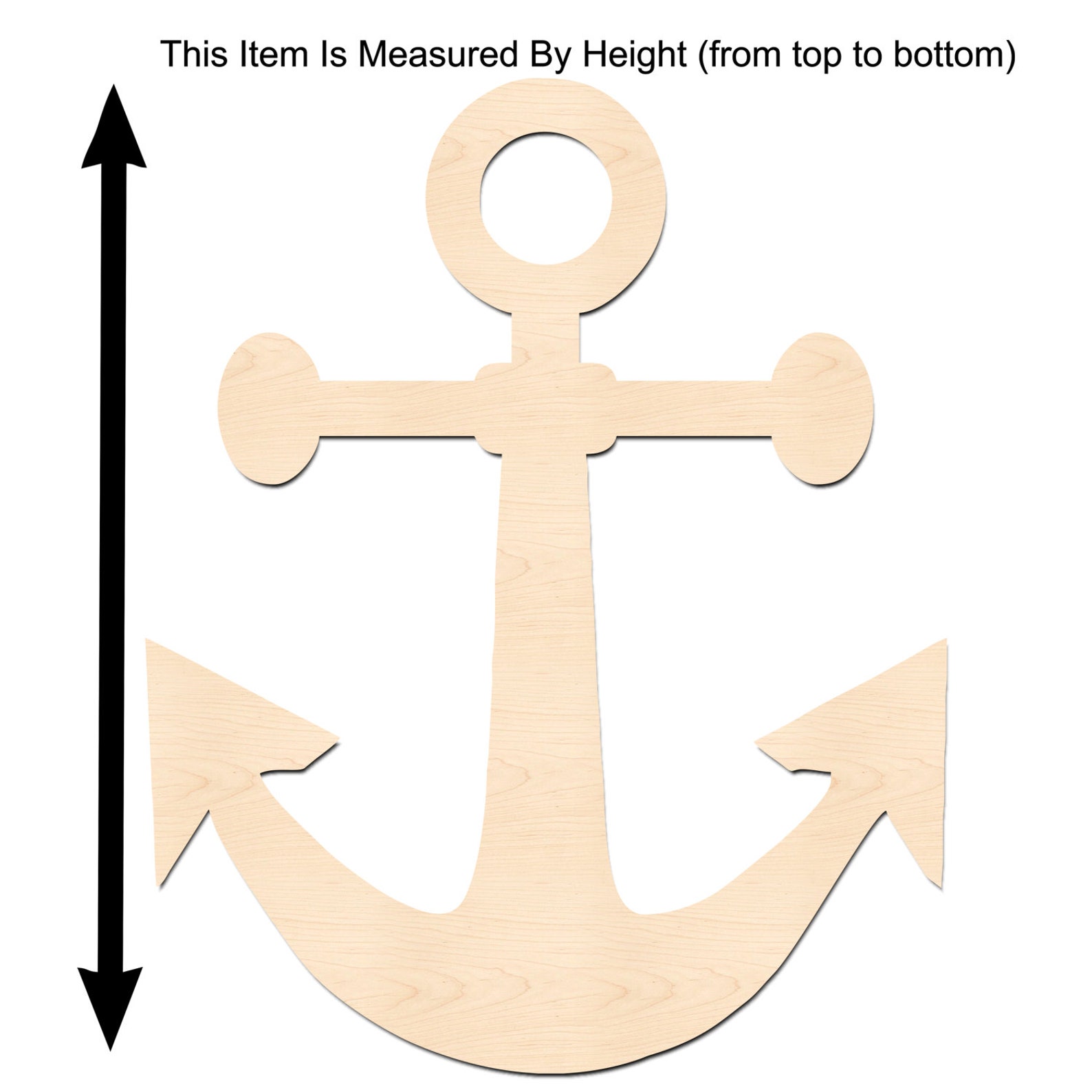 Anchor Cutout-wood Anchor-laser Cut Anchor Shape - Etsy
