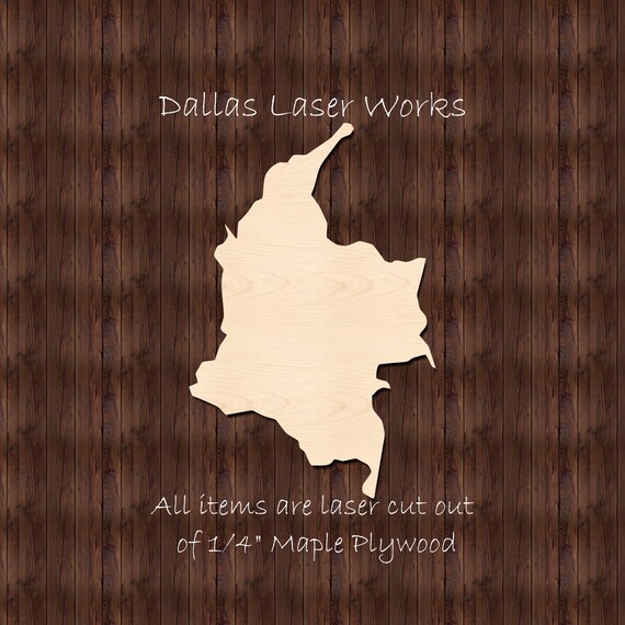 Columbia Cutout-columbia Shape-wooden Colombia Cutout | Etsy