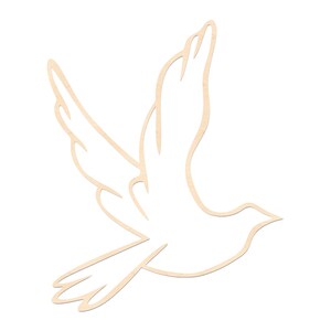 Unfinished Dove Shape-laser Cut Peace Dove Cutout - Etsy