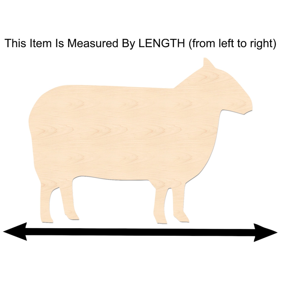 Sheep Cutout-wooden Sheep Shape-laser Cutout Sheep - Etsy
