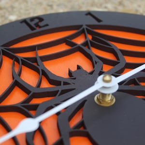 Halloween Spider Clock-laser Cut Clock - Etsy