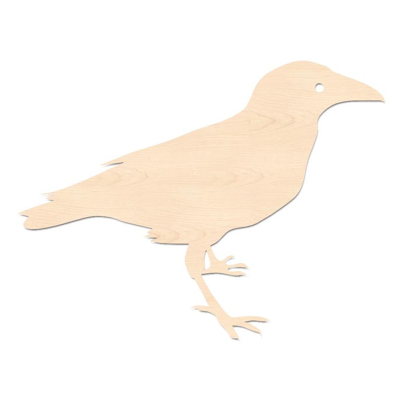 Laser Cut Crow Shape- Wooden Crow Cutout - Etsy